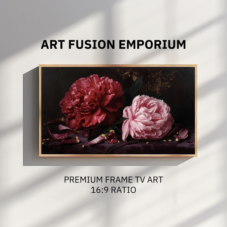 Dutch Golden Age Floral Paintings Set | Moody Peonies, Chiaroscuro TV ...