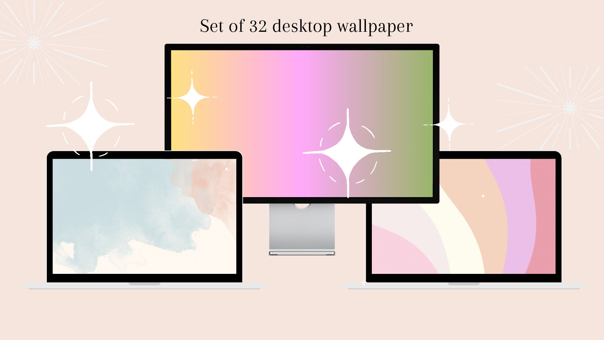 Set of 32 Desktop Wallpapers | Mix Theme for Computer,pc,macbook ...