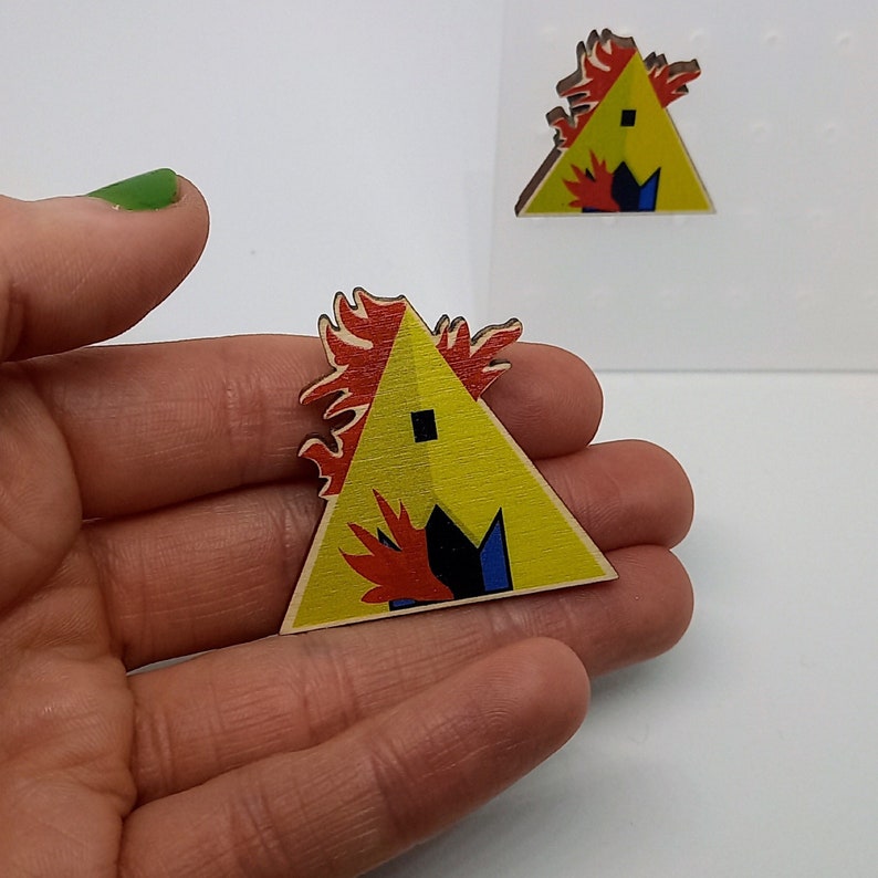 Midsommar Horror Movie Yellow Temple MAGNET Fire Temple Yellow Pyramid ...