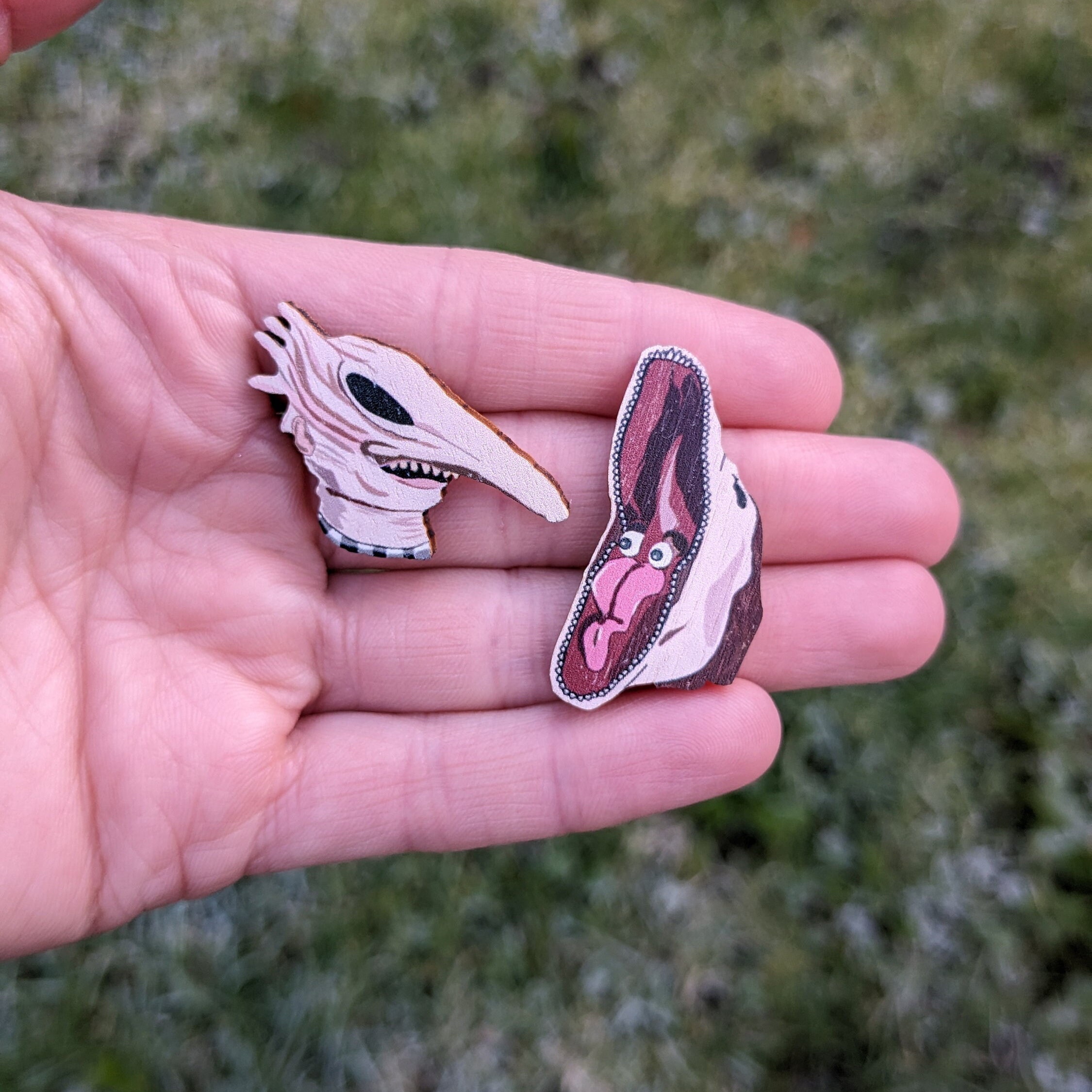 Beetlejuice Barbara & Adam Pin Badge Set Tim Burton Fans small or Large ...