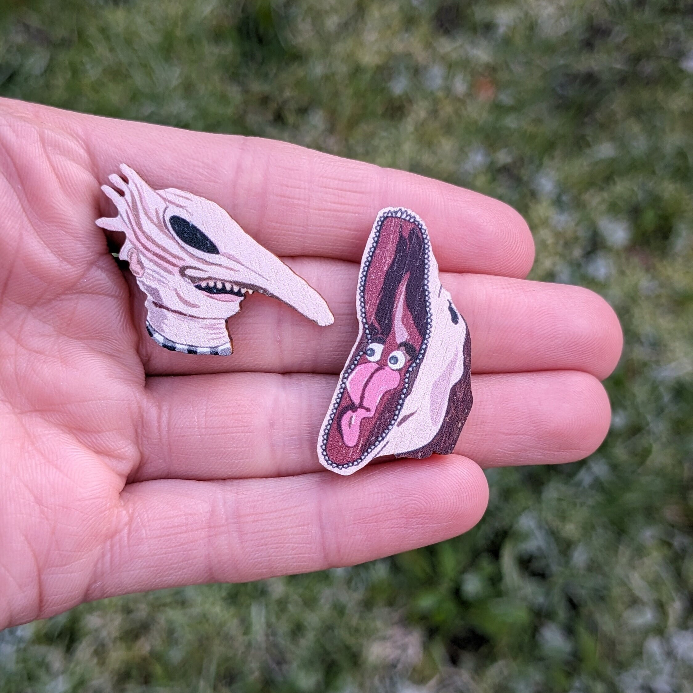Beetlejuice Barbara & Adam Pin Badge Set Tim Burton Fans small or Large ...
