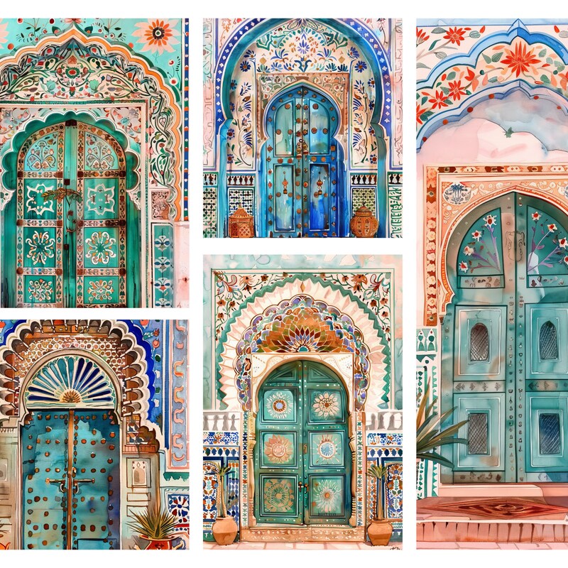 Moroccan Doors - Etsy