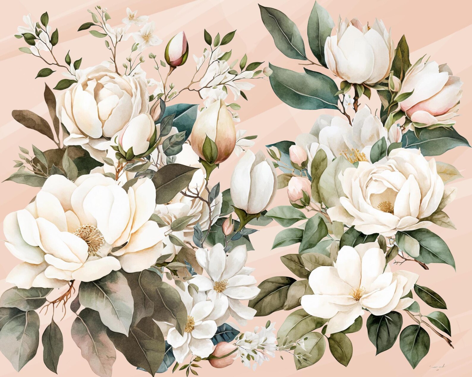 Magnolia Flower Png, Magnolia Watercolor Art, Magnolia Flower Art ...