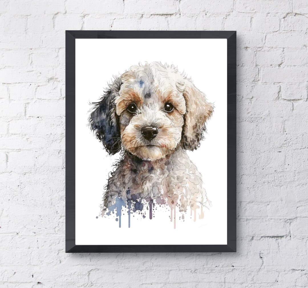 Cockapoo Watercolour, Cockapoo Poster Art, Dog Print Dog Gift - Etsy