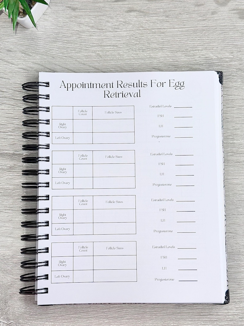 IVF Tracker IVF Planner and Journal Filled With Tracking, Journaling ...