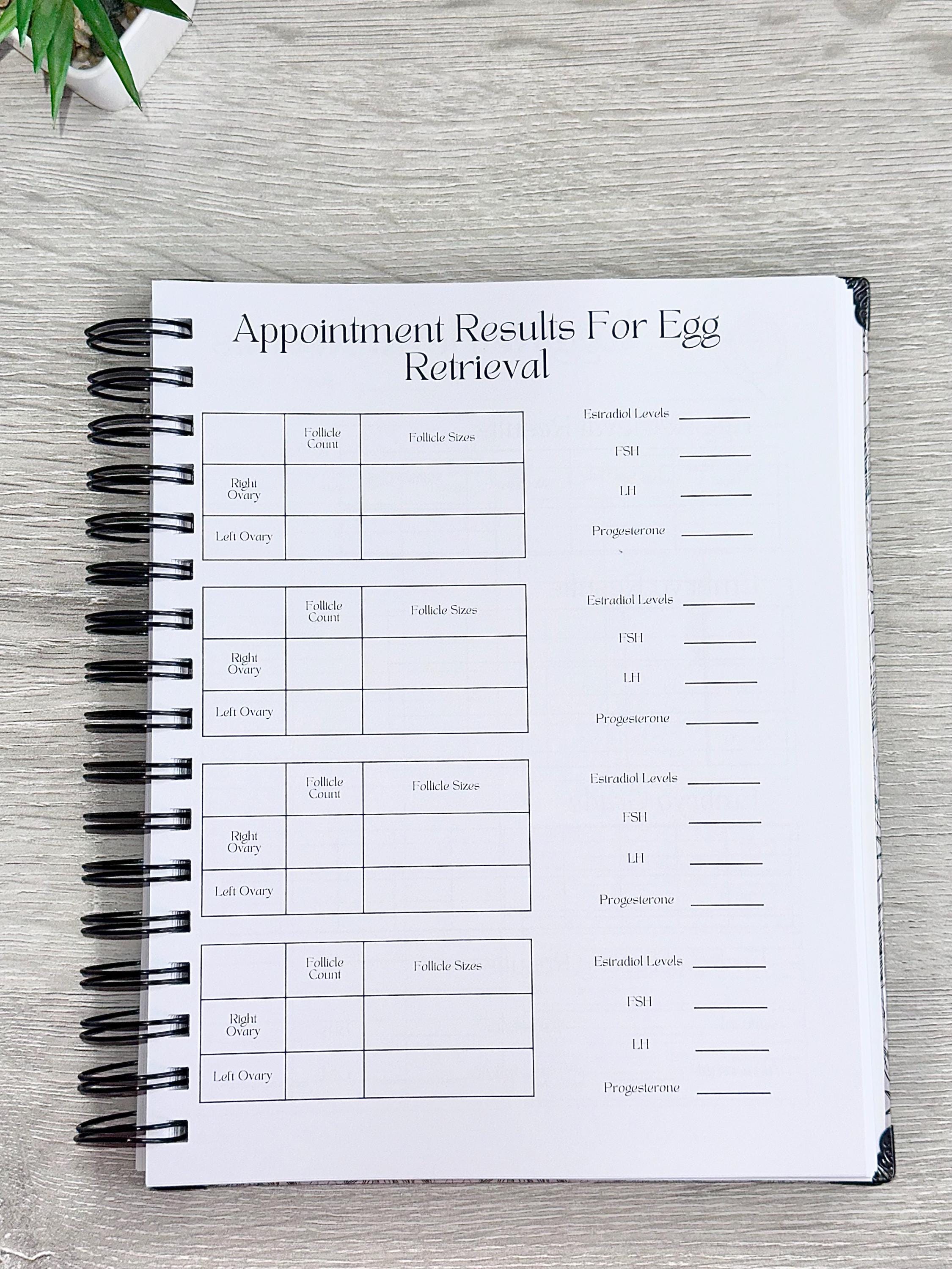 IVF Tracker IVF Planner and Journal Filled With Tracking, Journaling ...