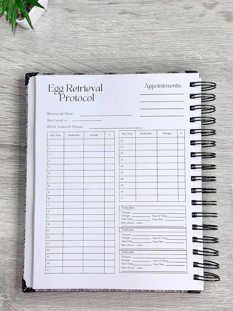 IVF Tracker IVF Planner and Journal Filled With Tracking, Journaling ...