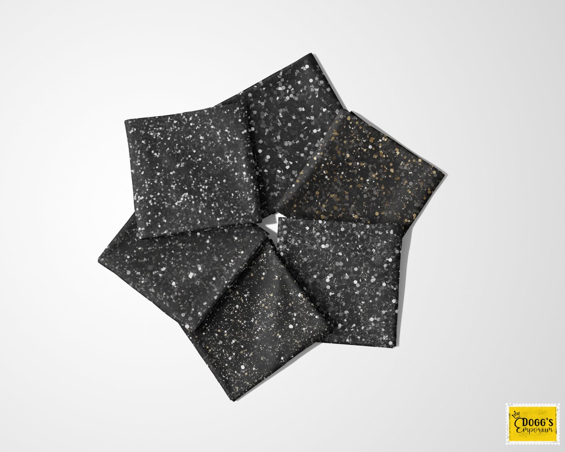 Black Glitter Background Digital Papers Seamless Patterns Printable ...