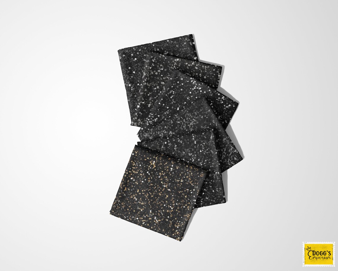 Black Glitter Background Digital Papers Seamless Patterns Printable ...