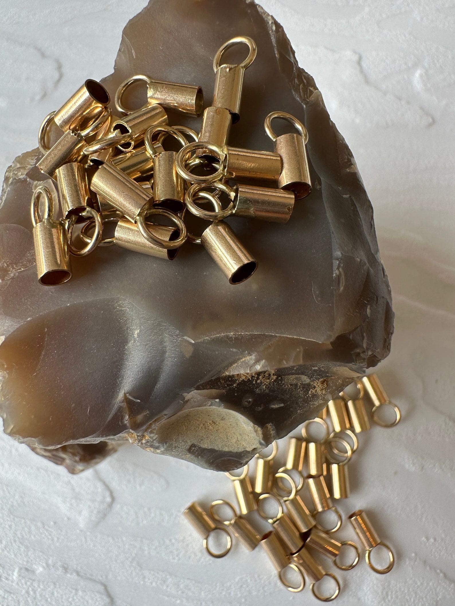 Gold Filled 14K Tube End Caps Size 2MM - 1 Lot (10 Pieces) - Etsy