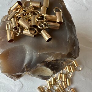 Gold Filled 14K Tube End Caps Size 2MM - 1 Lot (10 Pieces) - Etsy