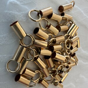 Gold Filled 14K Tube End Caps Size 2MM - 1 Lot (10 Pieces) - Etsy