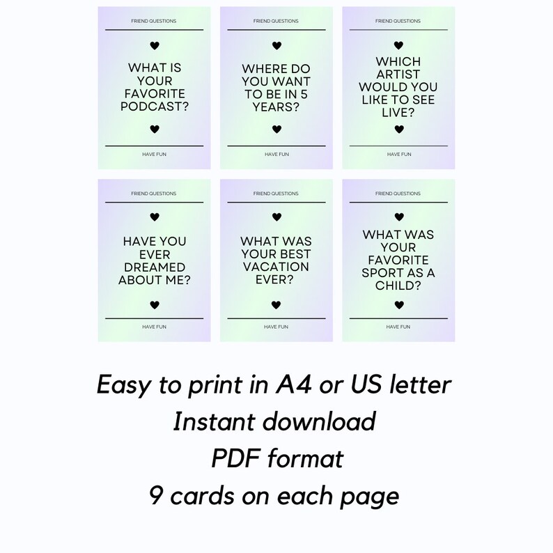 Friend Questions | Get to Know Your Friend | 54 Conversation Starters ...