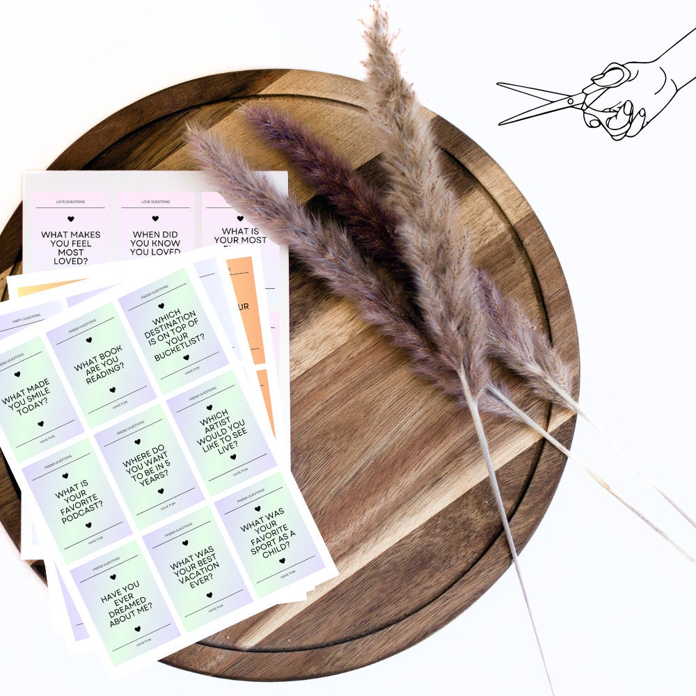 Conversation Cards Bundle: Party, Love, Friends and Family Questions ...
