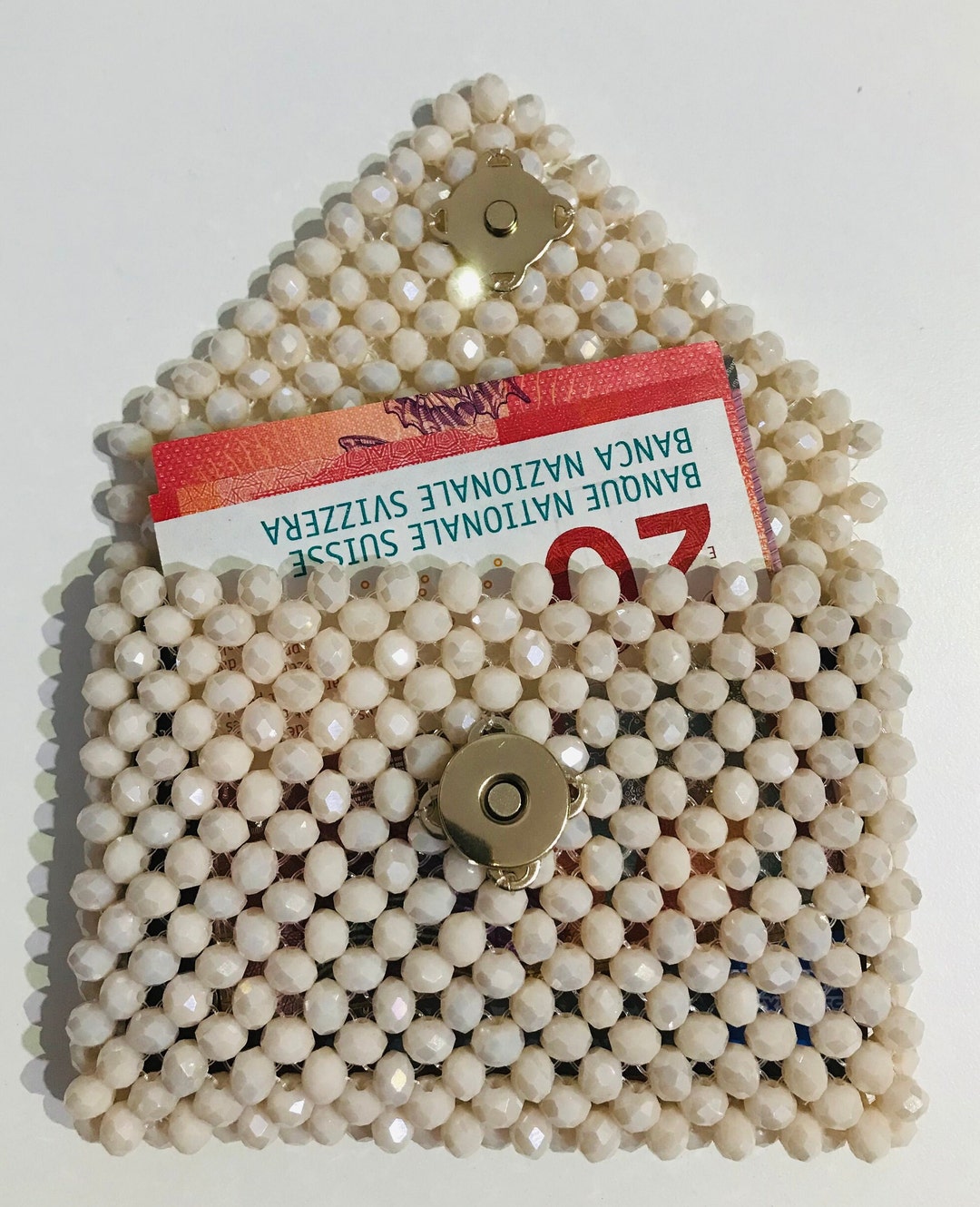 Beaded Small Women Wallet,mini Cute Wallet,beaded Minimalist Purse ...