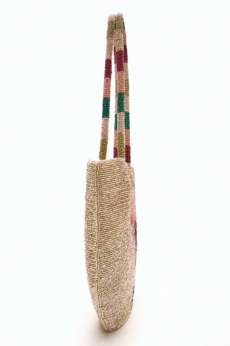 Double Side Beaded Bag,flower Beaded Bag,beaded Clutch Purse,bead Small ...