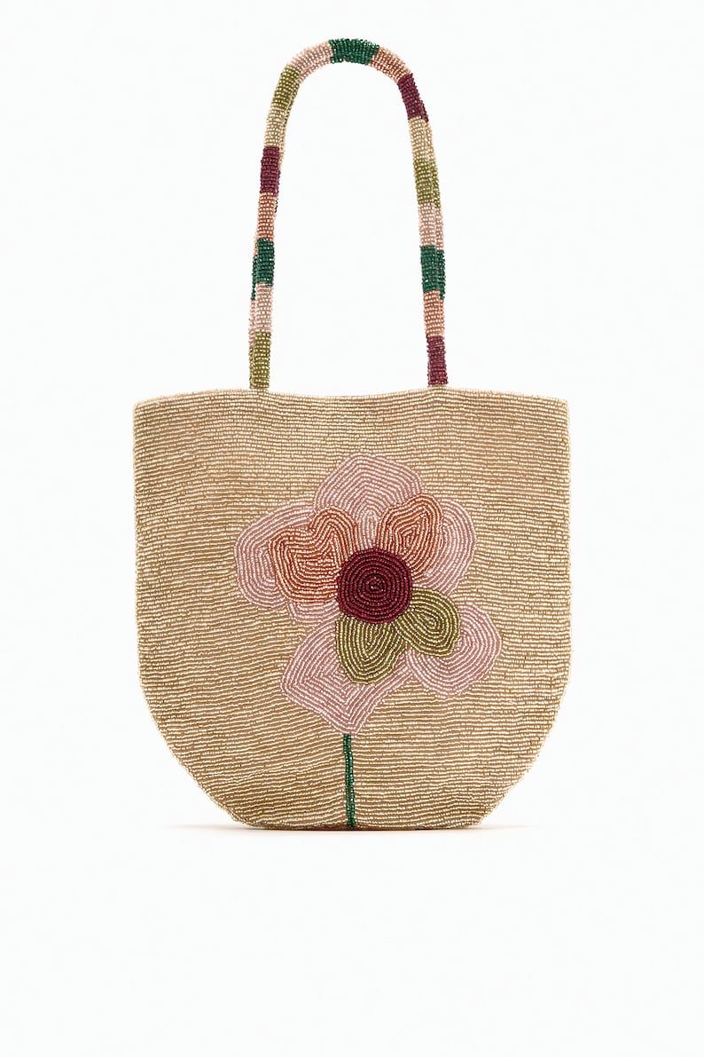Double Side Beaded Bag,flower Beaded Bag,beaded Clutch Purse,bead Small ...