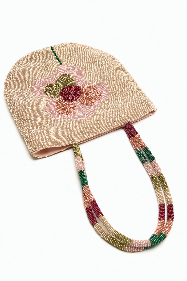 Double Side Beaded Bag,flower Beaded Bag,beaded Clutch Purse,bead Small ...