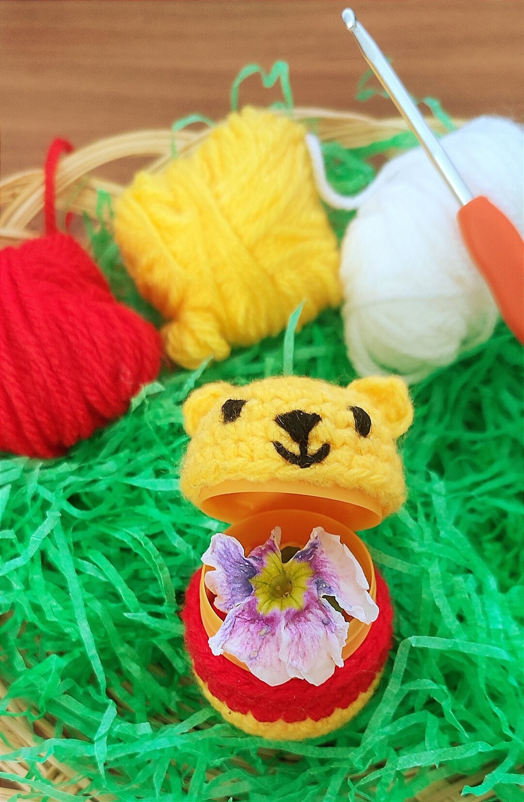 Crochet Pattern Pooh Kinder Surprise Egg German - Etsy