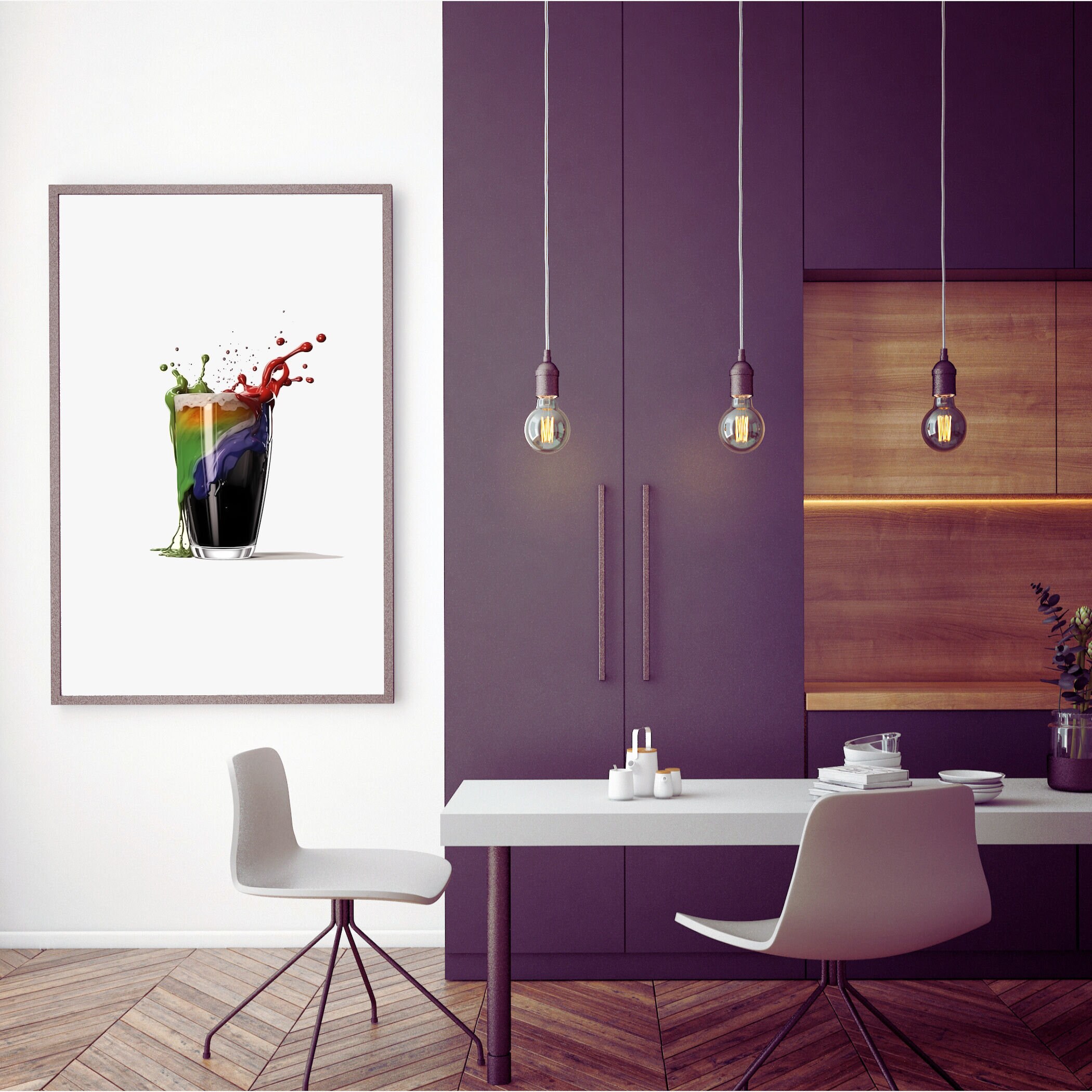 Guinness Wall Art Expressive Artwork Watercolour Artwork Elegant Beer ...