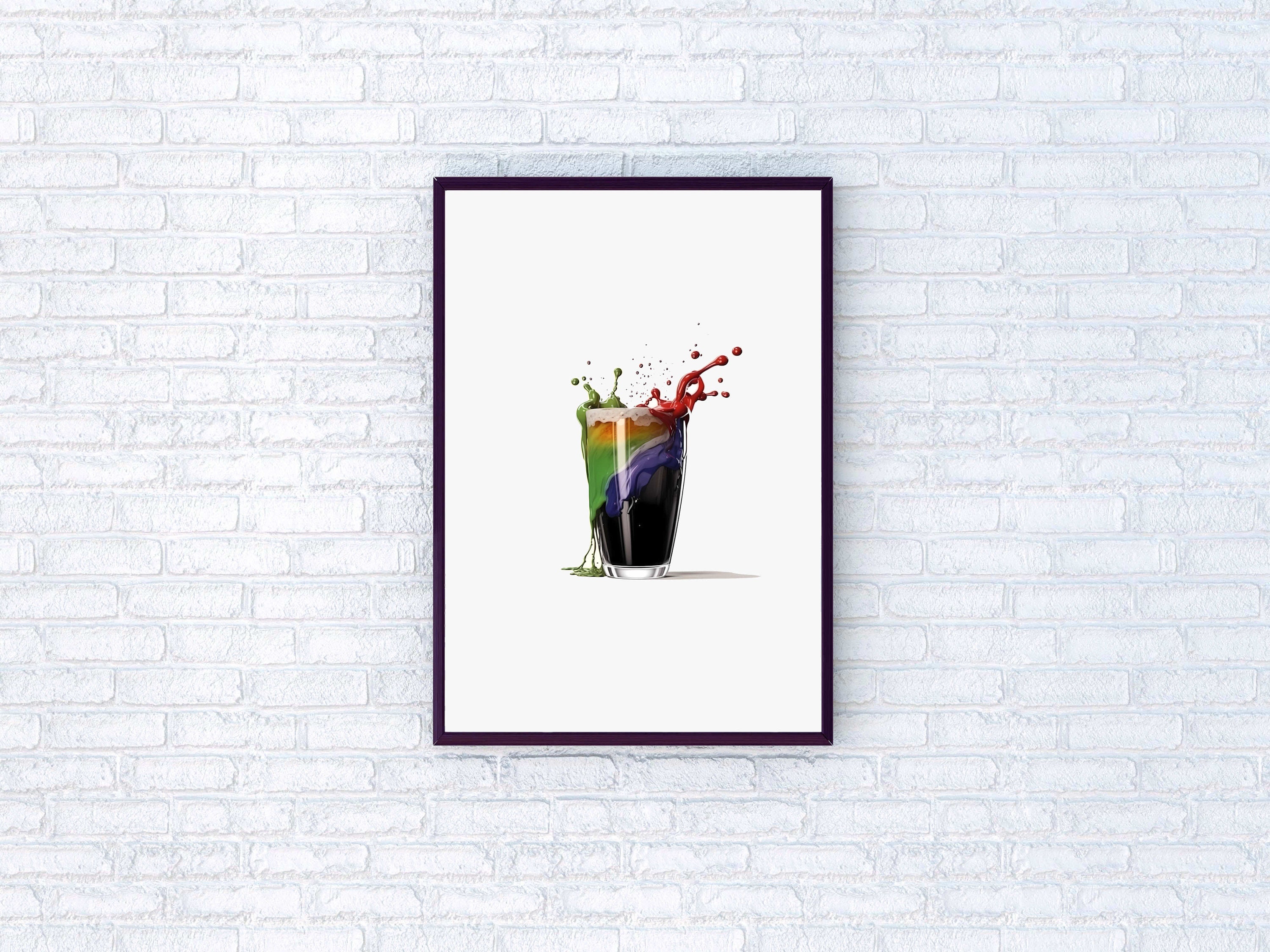 Guinness Wall Art Expressive Artwork Watercolour Artwork - Etsy