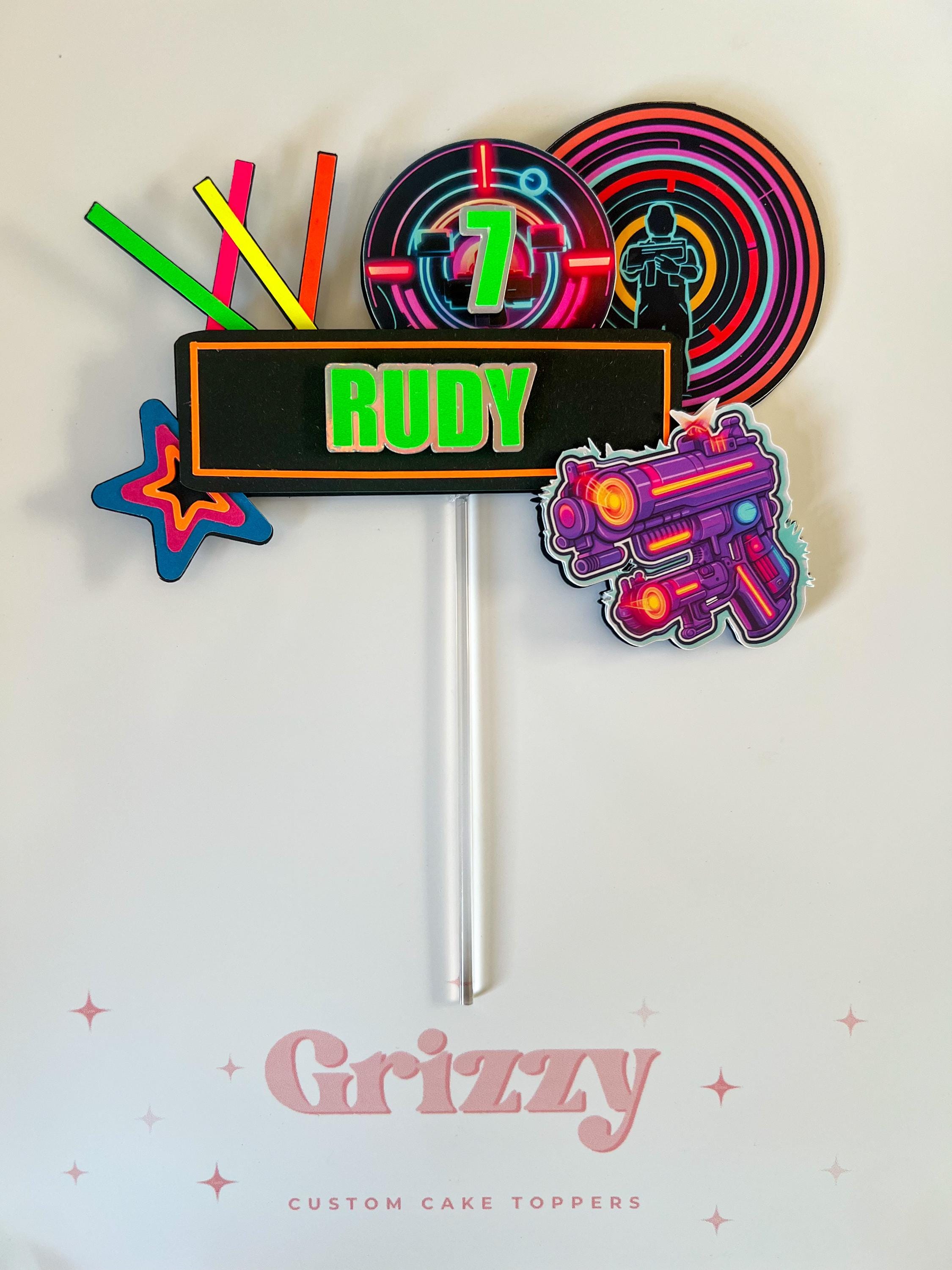 Laser Tag Cake Topper - Etsy