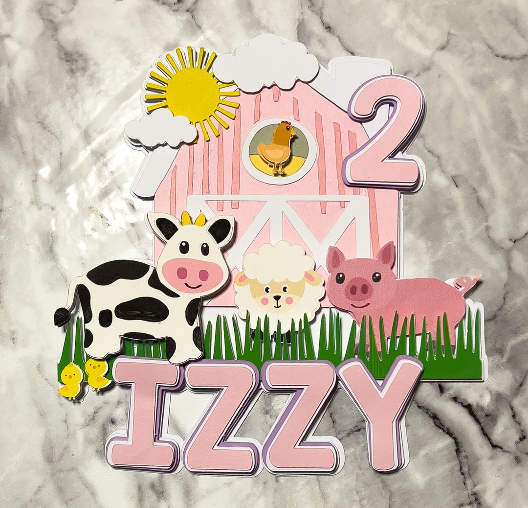 Farm Animals Barn Topper - Etsy