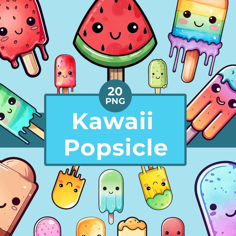 Popsicle Clipart - Etsy