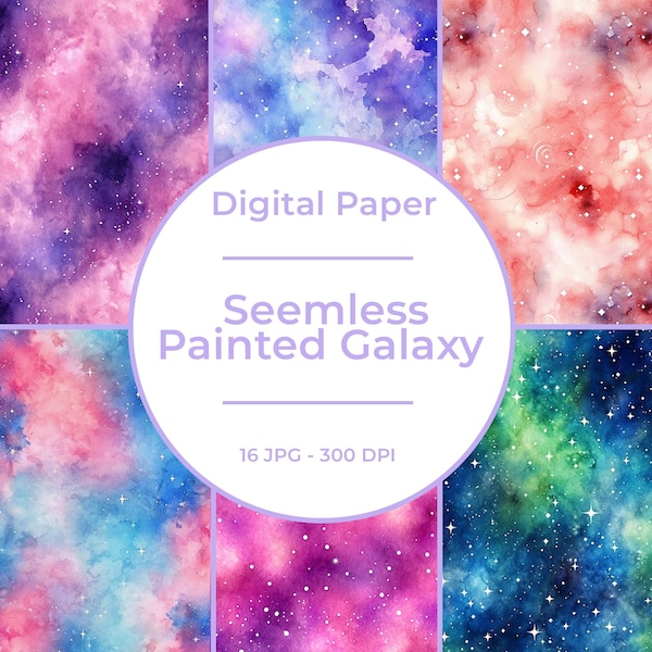 Watercolor Galaxy - Etsy