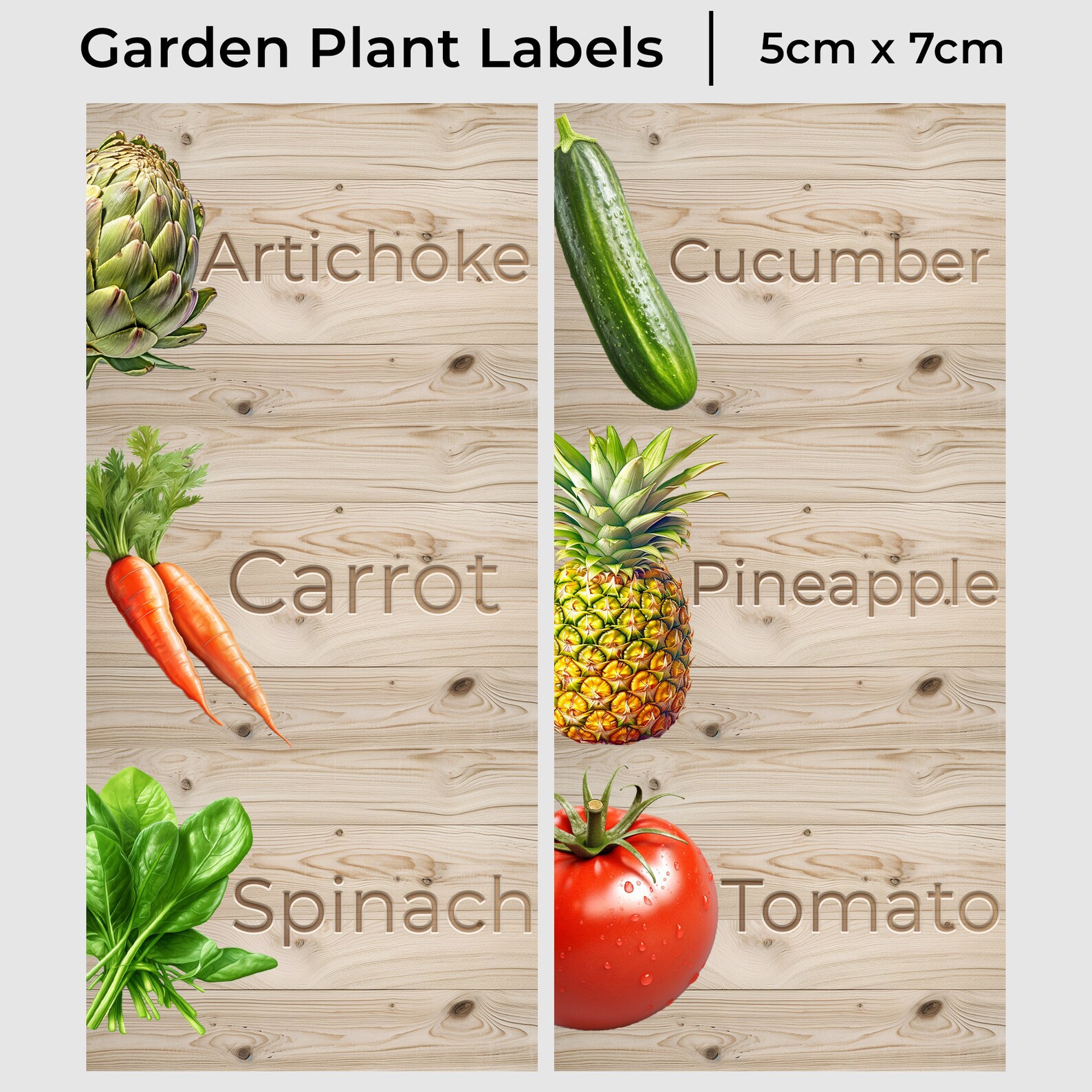 Printable Plant Garden Labels - Labels for Gardening - 300 DPI - Plant ...