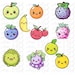 Pastel Kawaii Fruit Clipart Kawaii Fruits Clipart Instant Download Cute ...