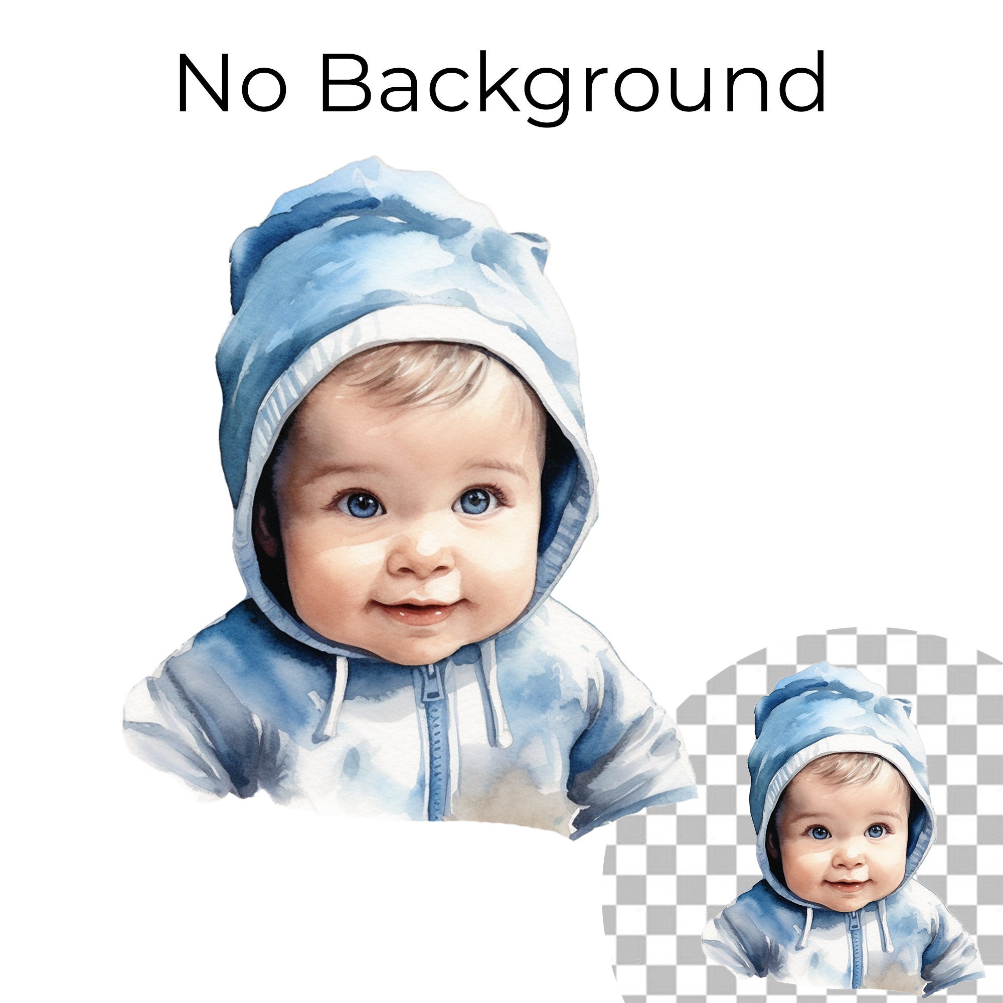 Watercolor Baby Shower Clipart Cute Images for Baby Shower It's a Boy ...