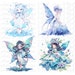 Kawaii Water Fairies Clipart Bundle - Water Fairy - Anime / Manga ...