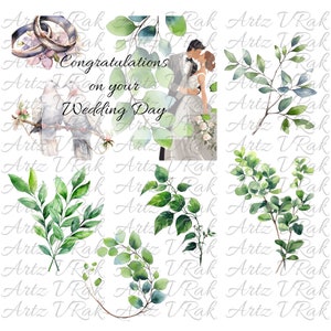 Watercolor Wedding Clipart - Wedding Clipart - Wedding Elements - to ...