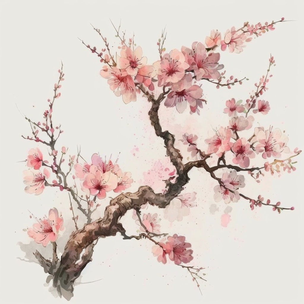 Watercolor Floral Clipart - Summer Flowers Clipart - Minimalist Flowers ...