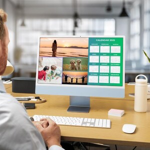2025 Photo Calendar: Custom Desktop Wallpaper & Printable (digital ...
