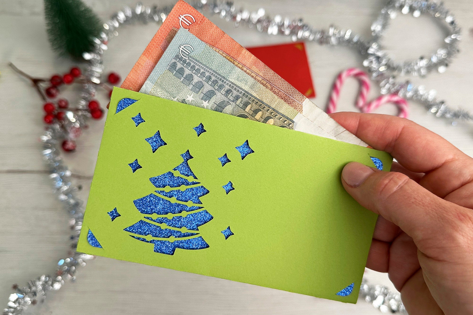 Cut File Money Envelopes for Gifts Christmas Money Cash Holder Svg ...