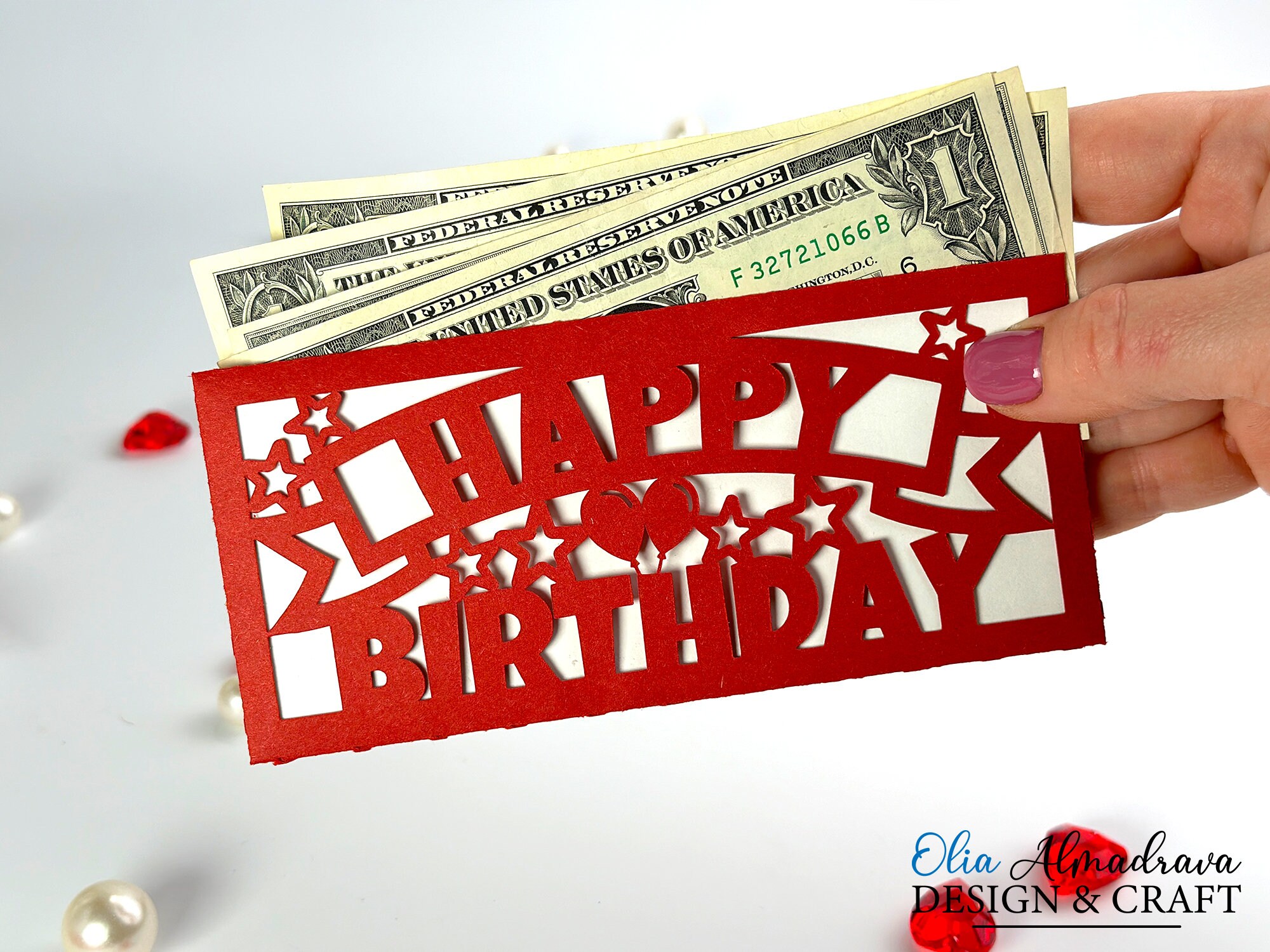 Birthday Gift Money Wallet Cut File, Money Envelopes for Her Him ...