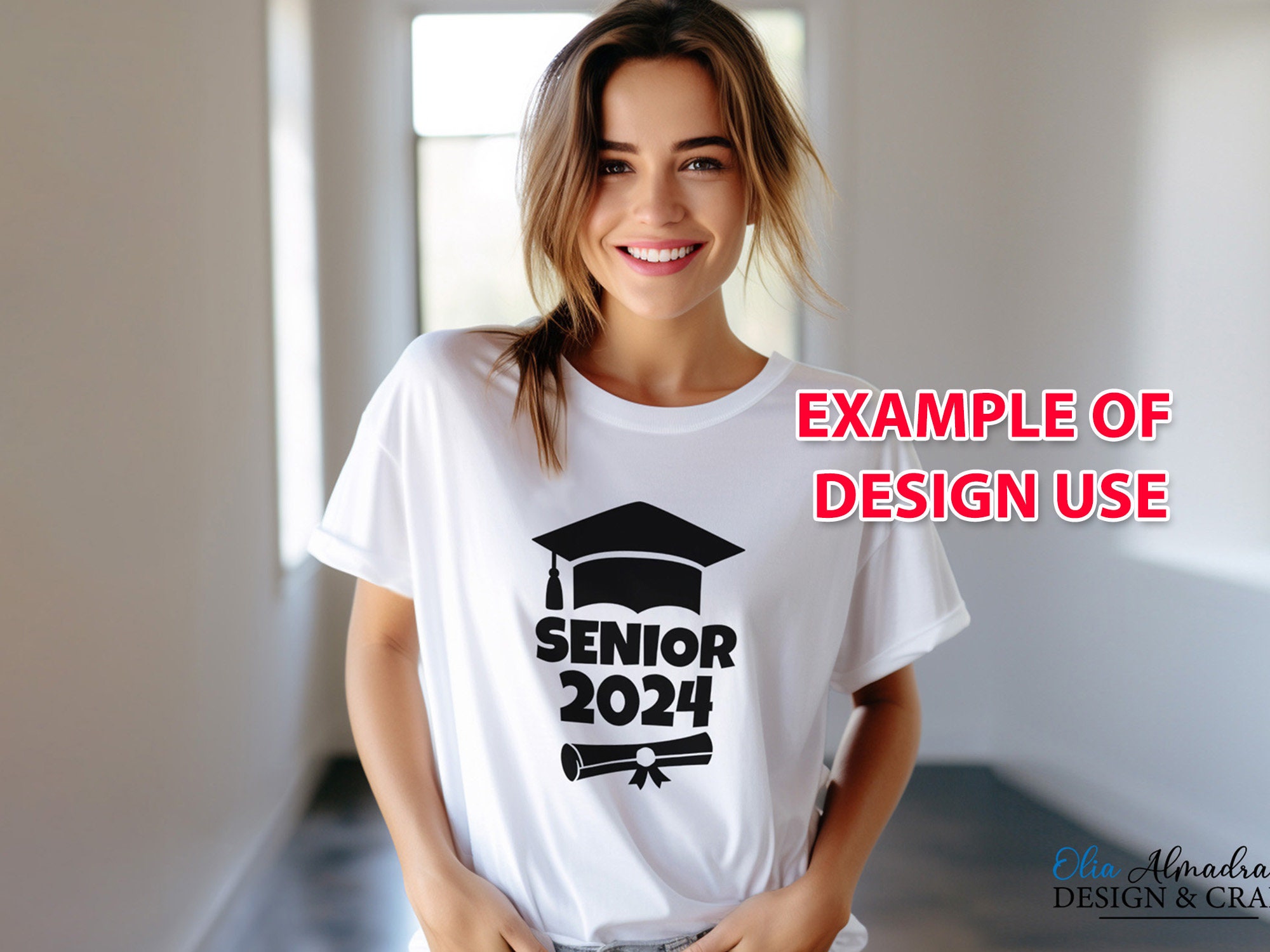 Digital Svg Designs Graduation 2024, Senior 2024 T Shirt Print With Cap ...