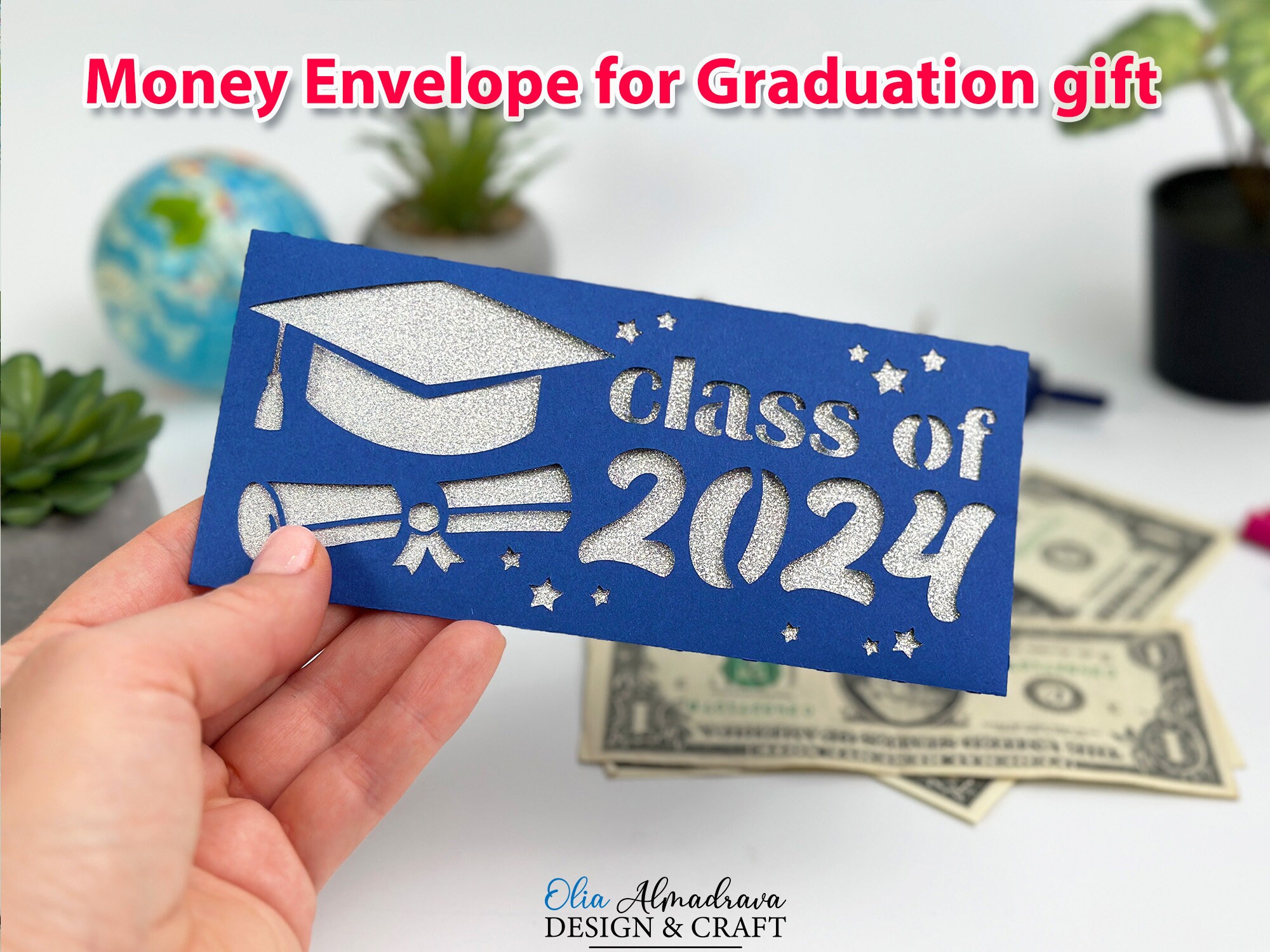 Digital SVG Templates of Graduation Money Wallet, Class of 2024 ...