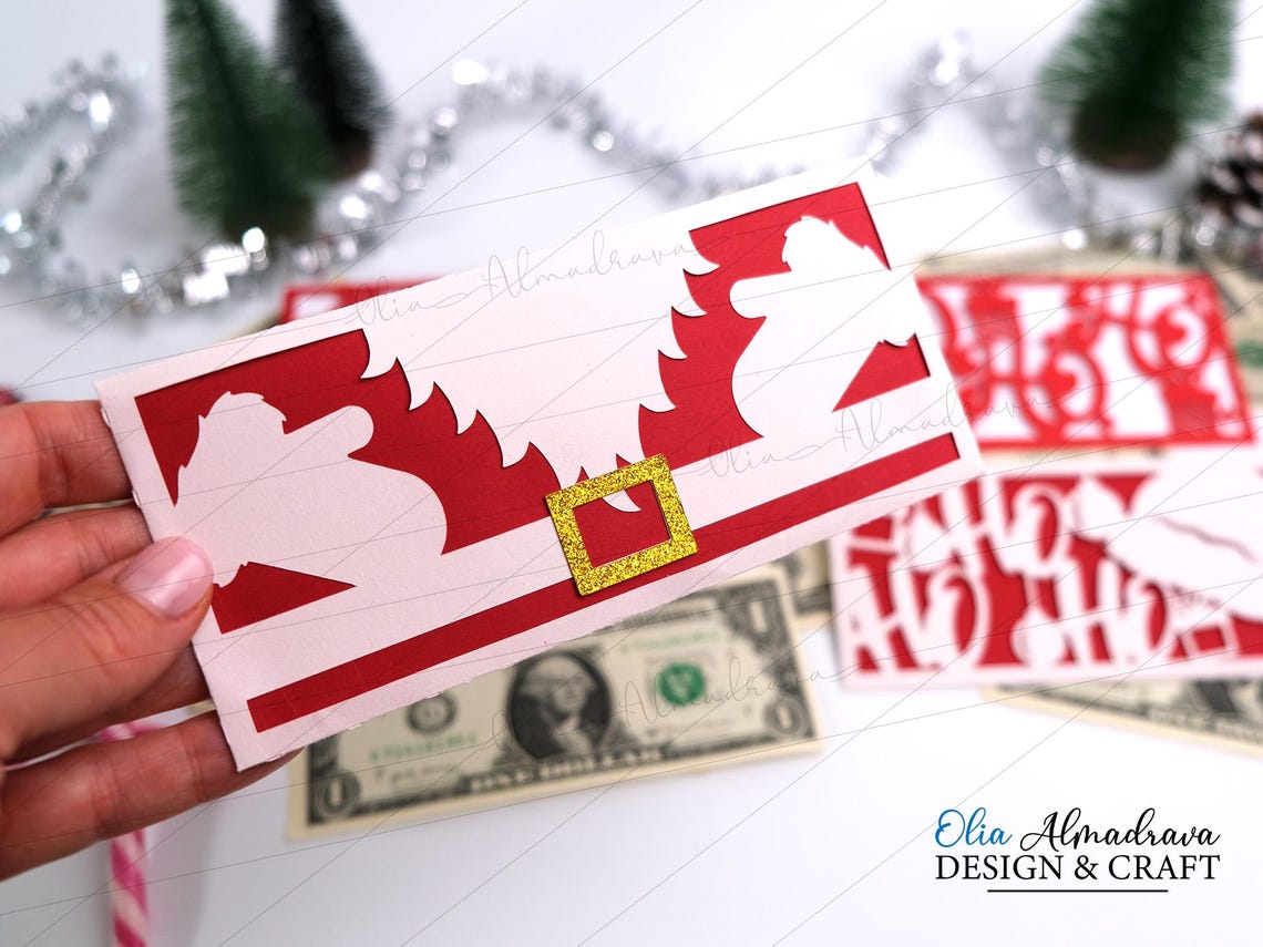 Christmas Money Wallet Cut Files, Xmas Money Gift for Him, Her From ...