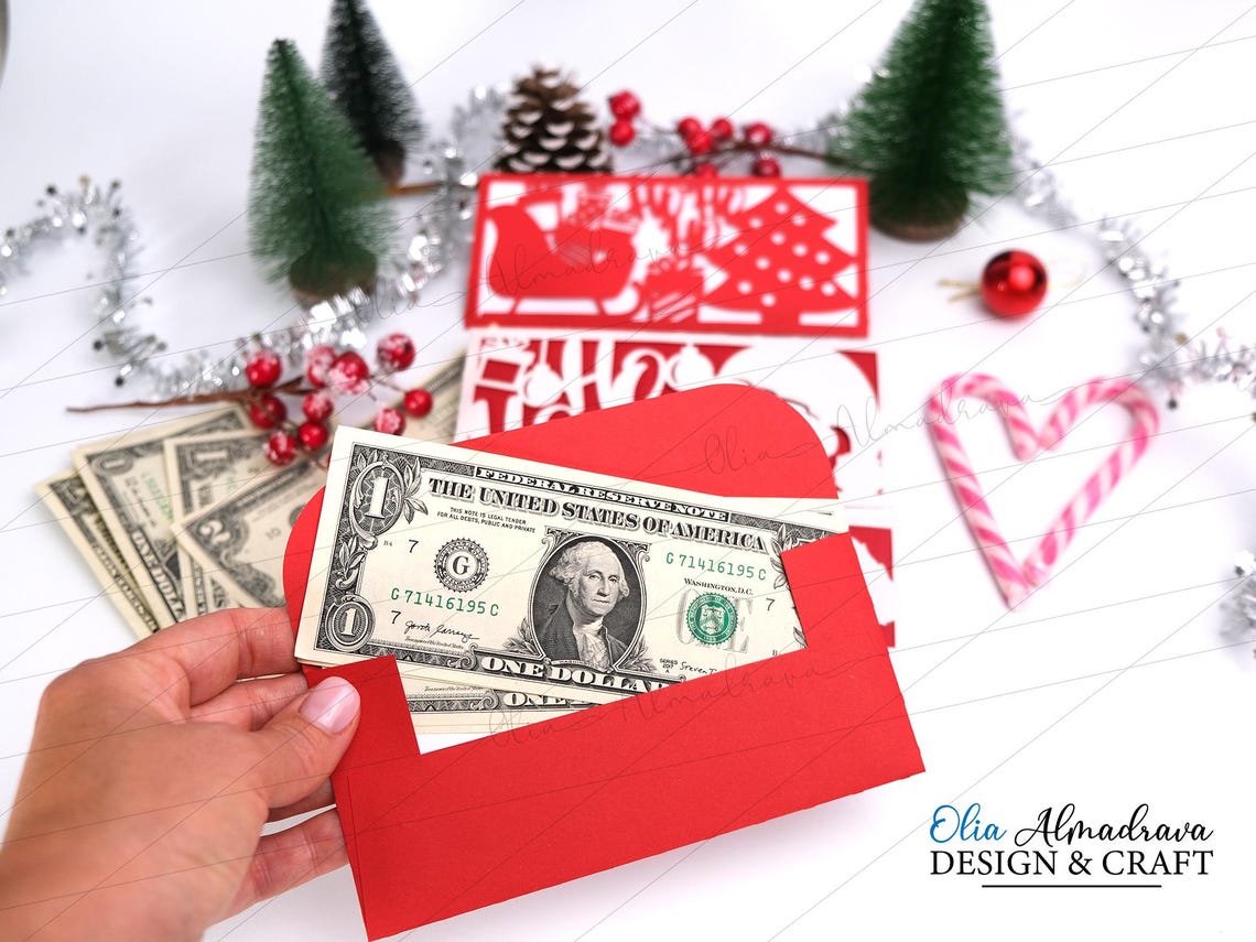 Christmas Money Wallet Cut Files, Xmas Money Gift for Him, Her From ...