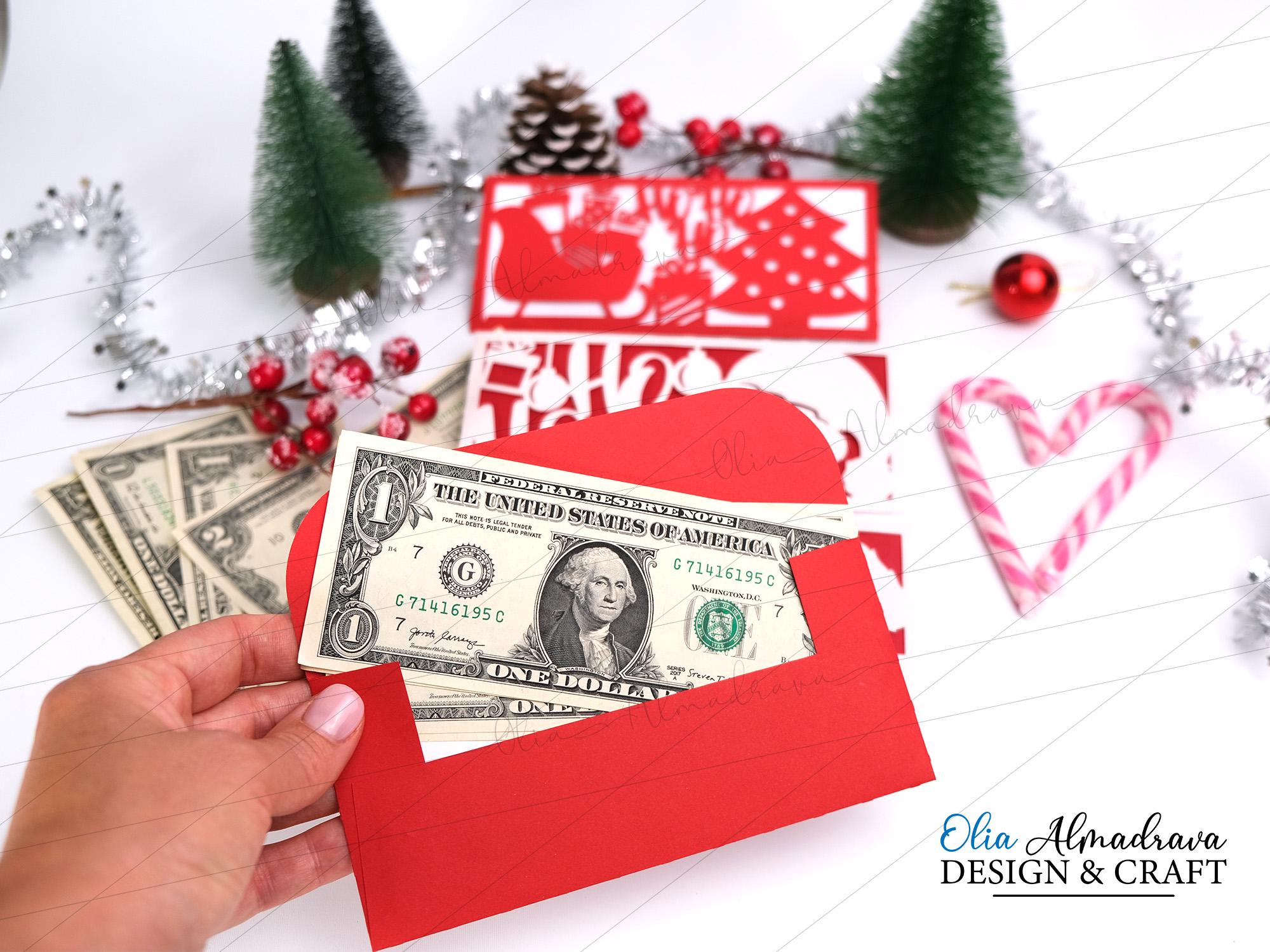 Christmas Money Wallet Cut Files, Xmas Money Gift for Him, Her From ...