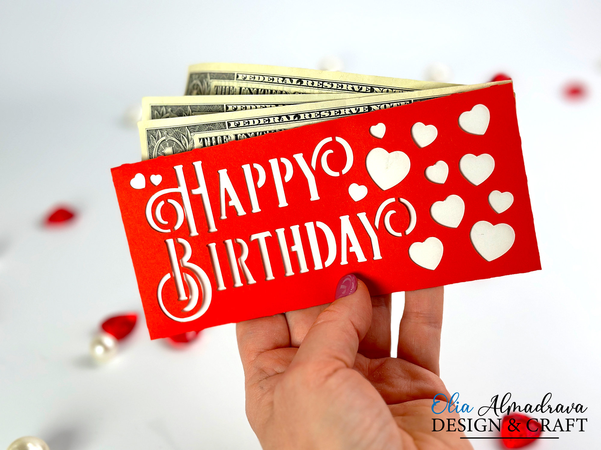 Birthday Gift Money Wallet Cut File, Money Envelopes for Her Him ...