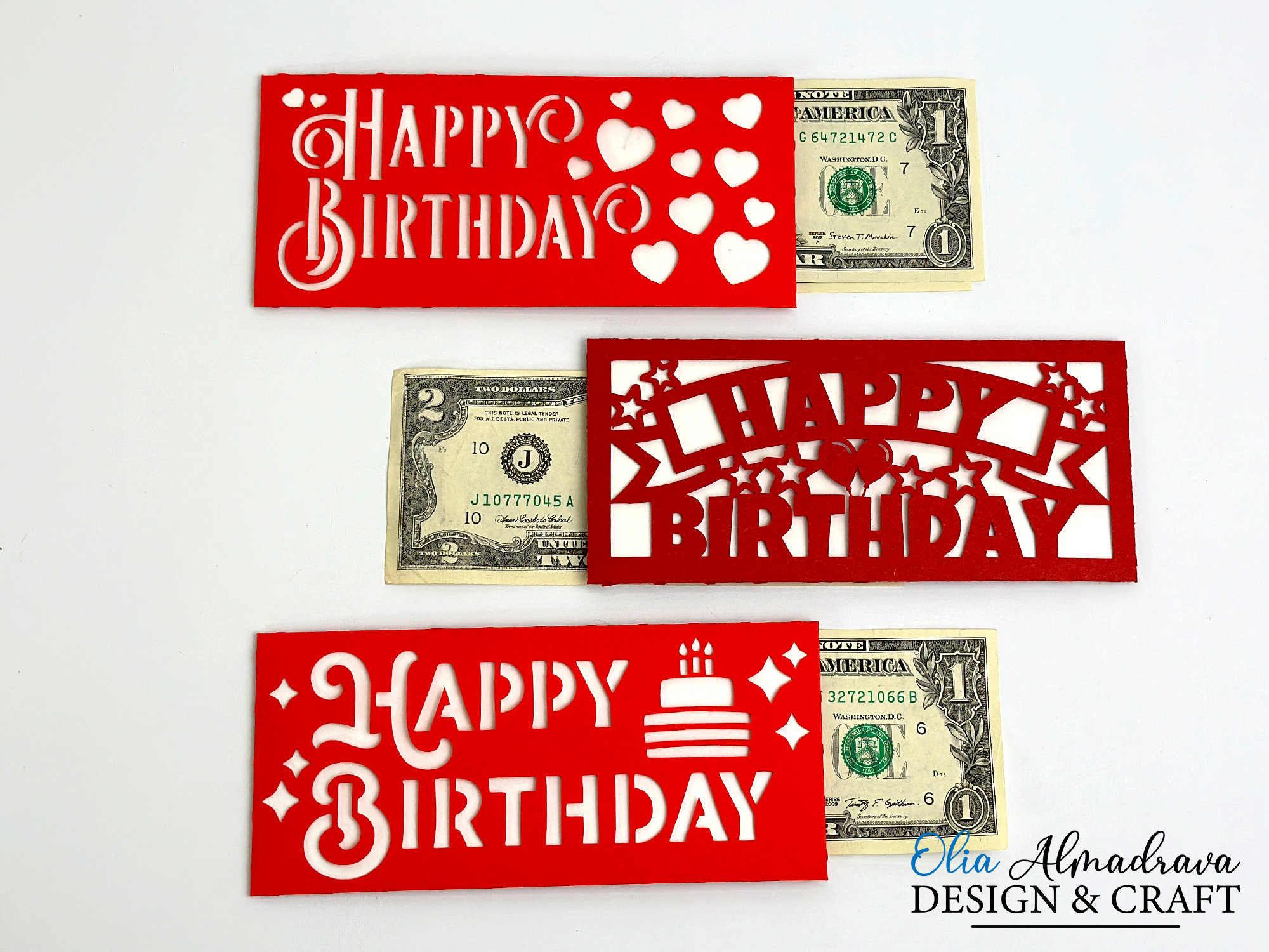 Birthday Gift Money Wallet Cut File, Money Envelopes for Her Him ...
