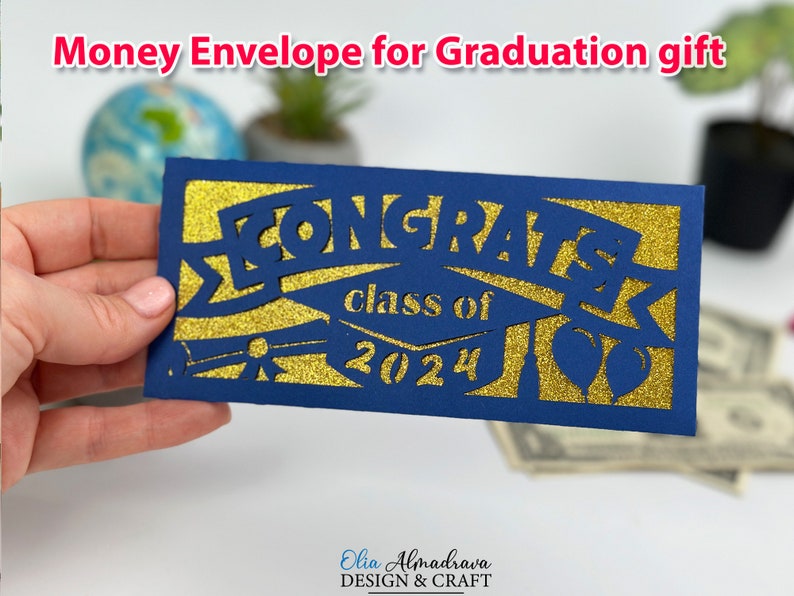 Digital SVG Templates of Graduation Money Wallet, Class of 2024 ...