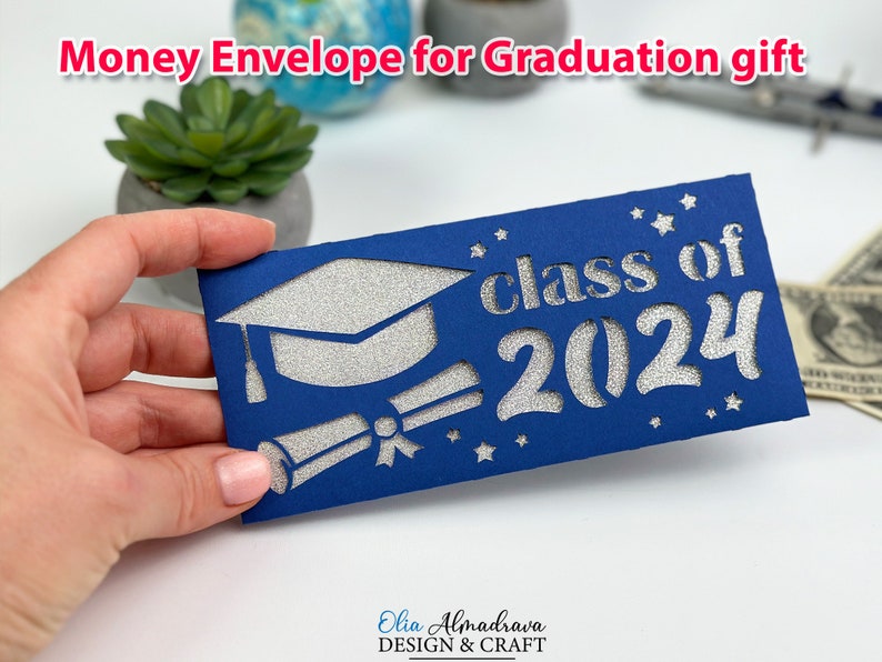 Digital SVG Templates of Graduation Money Wallet, Class of 2024 ...