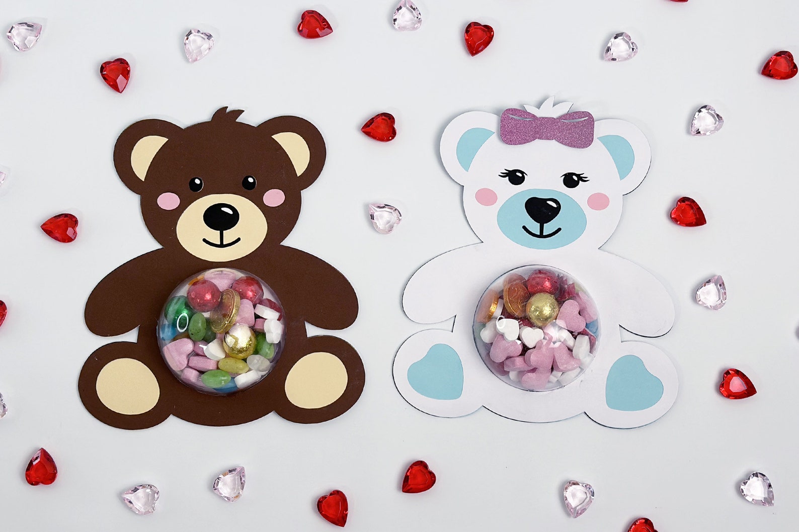 Teddy Bear Candy Dome Svg | Teddy Bear Baby Shower | Candy Holder Svg ...