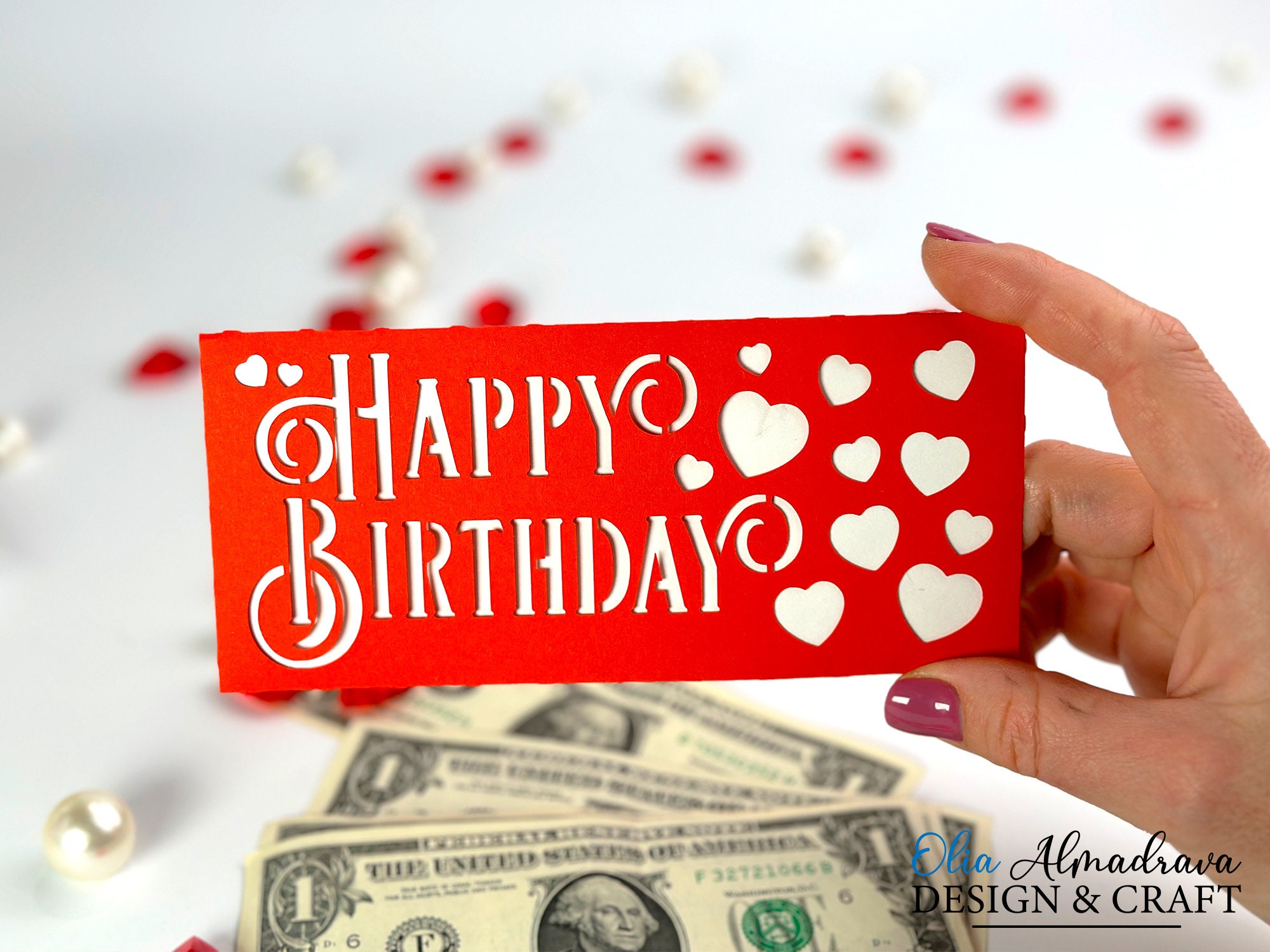 Birthday Gift Money Wallet Cut File, Money Envelopes for Her Him ...