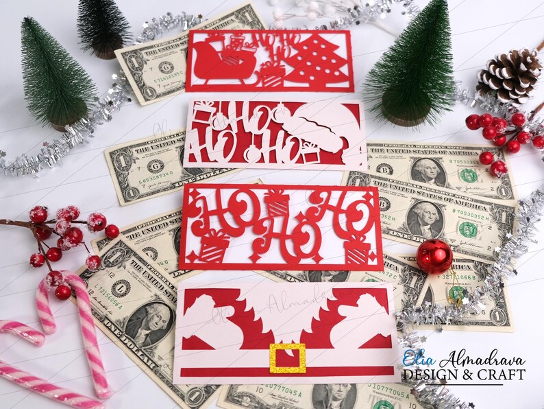 Christmas Money Wallet Cut Files, Xmas Money Gift for Him, Her From ...
